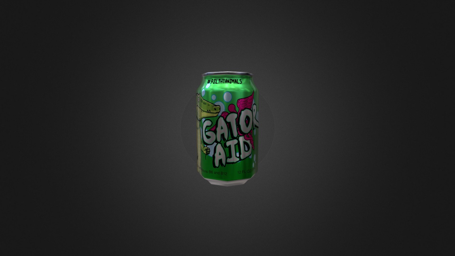 Gator Aid - Revive / Shield Soda Powerup - 3D model by FilthyAnimals ...