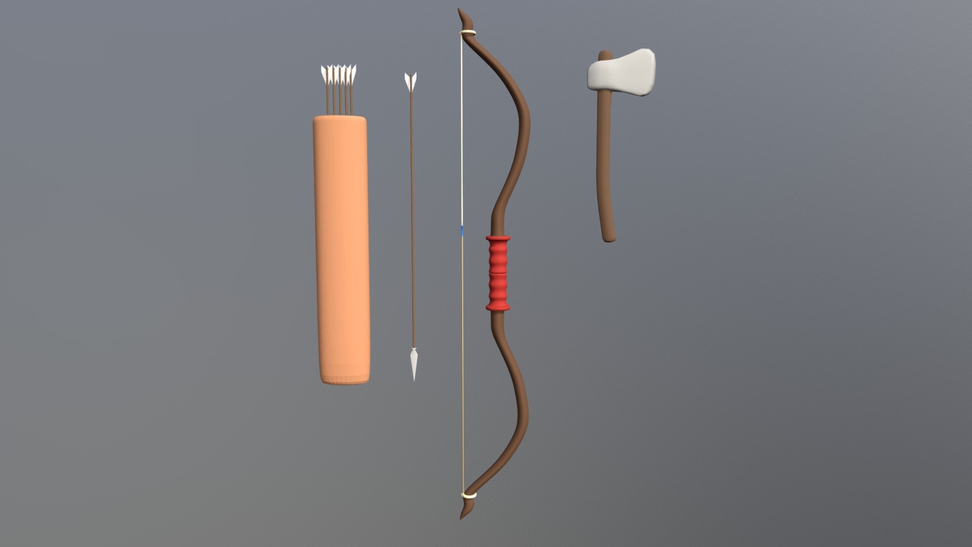 Survival Weapons Pack 1 - 3D model by Master (@MasterSigfried) [6a1d351 ...