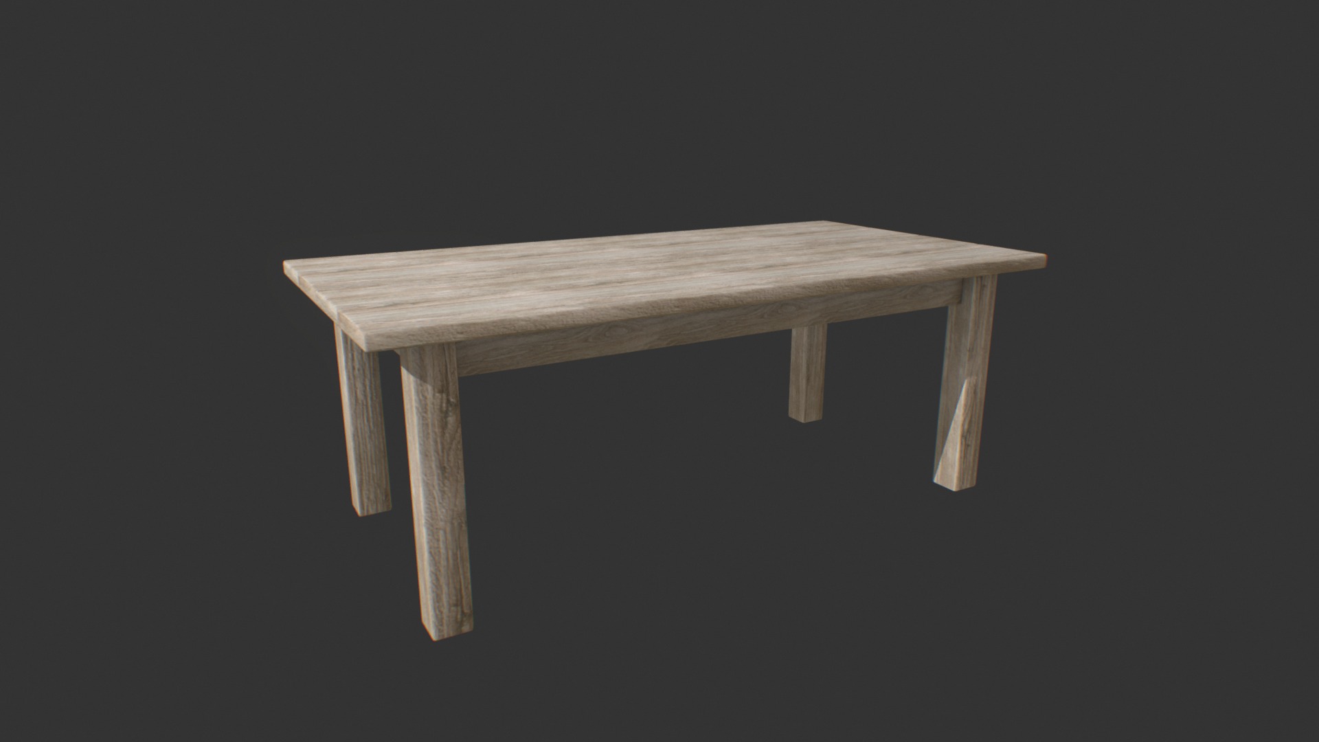 Simple Wood Table - Download Free 3D model by Blender3D [6a1d8c7 ...