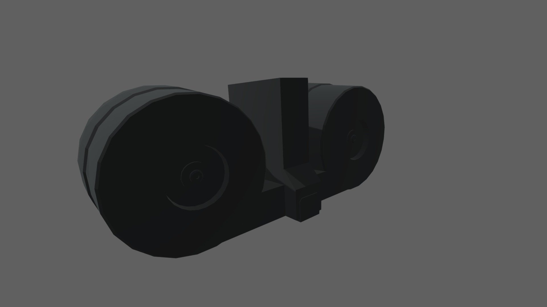 Low poly double mag drum - 3D model by Anysius [6a1ddfa] - Sketchfab