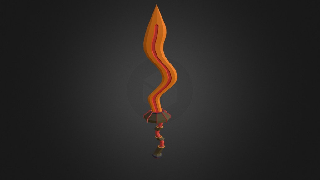 Fire Sword Low Poly - 3D model by Toni Guil (@toniguil) [6a1ec99 ...
