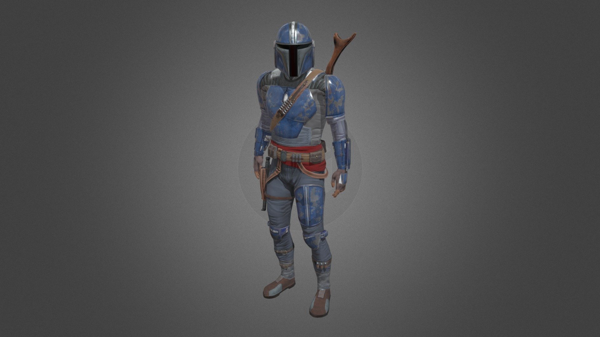 A mandalorian - 3D model by PL Blanc (@PL_Blanc) [6a2106b] - Sketchfab