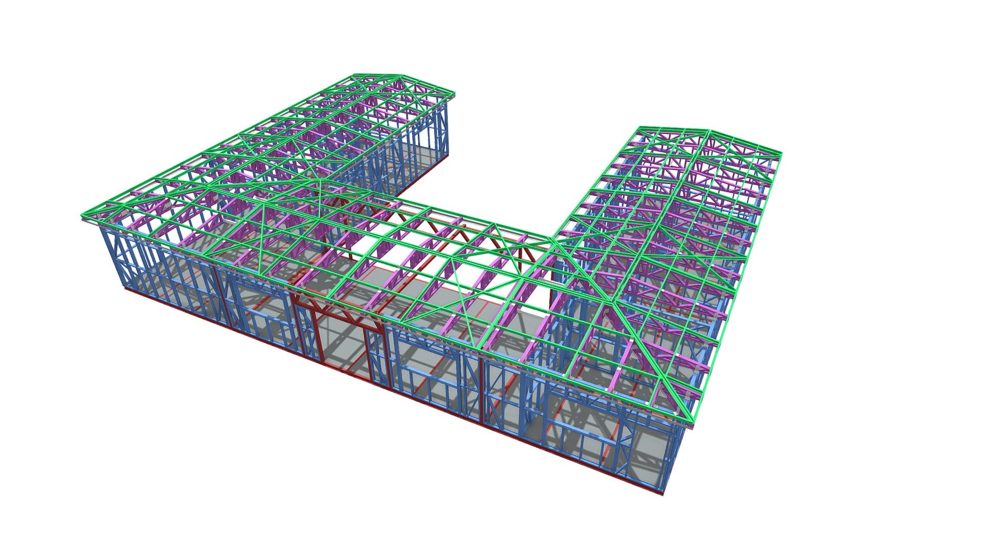Prefabricated Farm Villa - Steel Structure - 3D model by Joseph Esteve ...