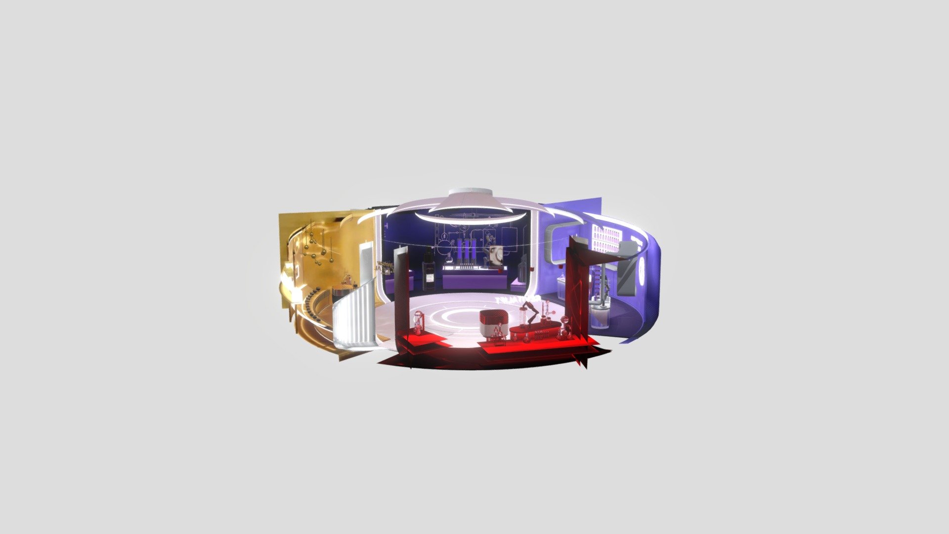 Booth - 3D model by ManyMany Creations (@manymany) [6a2583c] - Sketchfab