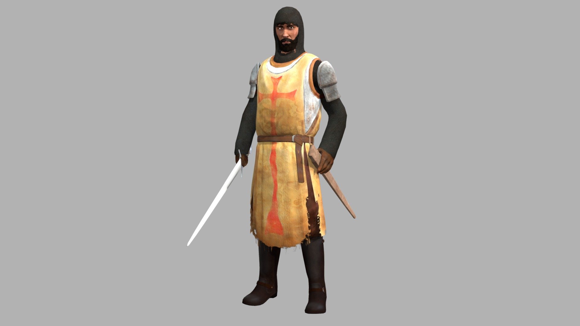 Knight Crusader - 3D model by Chris Clements (@chriclem) [6a265a2 ...