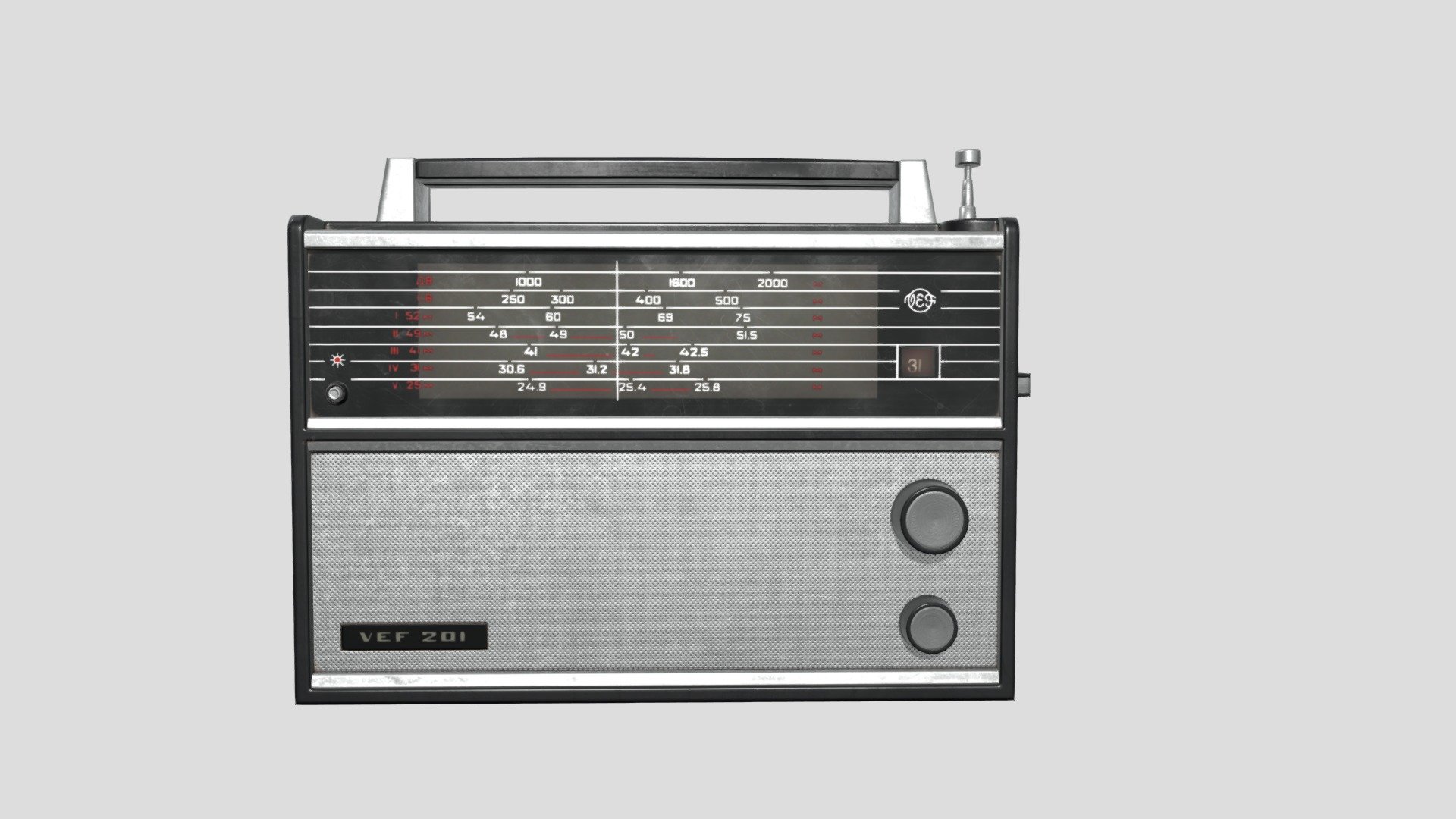 OLD RADIO VEF-201 - 3D model by sn_se [6a277f3] - Sketchfab