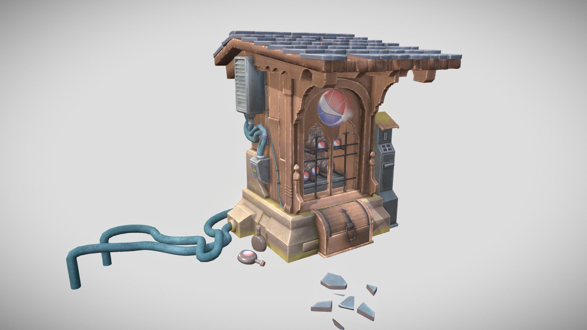 Medieval Vending Machine - 3D model by YannickMeyers [6a2ae3d] - Sketchfab