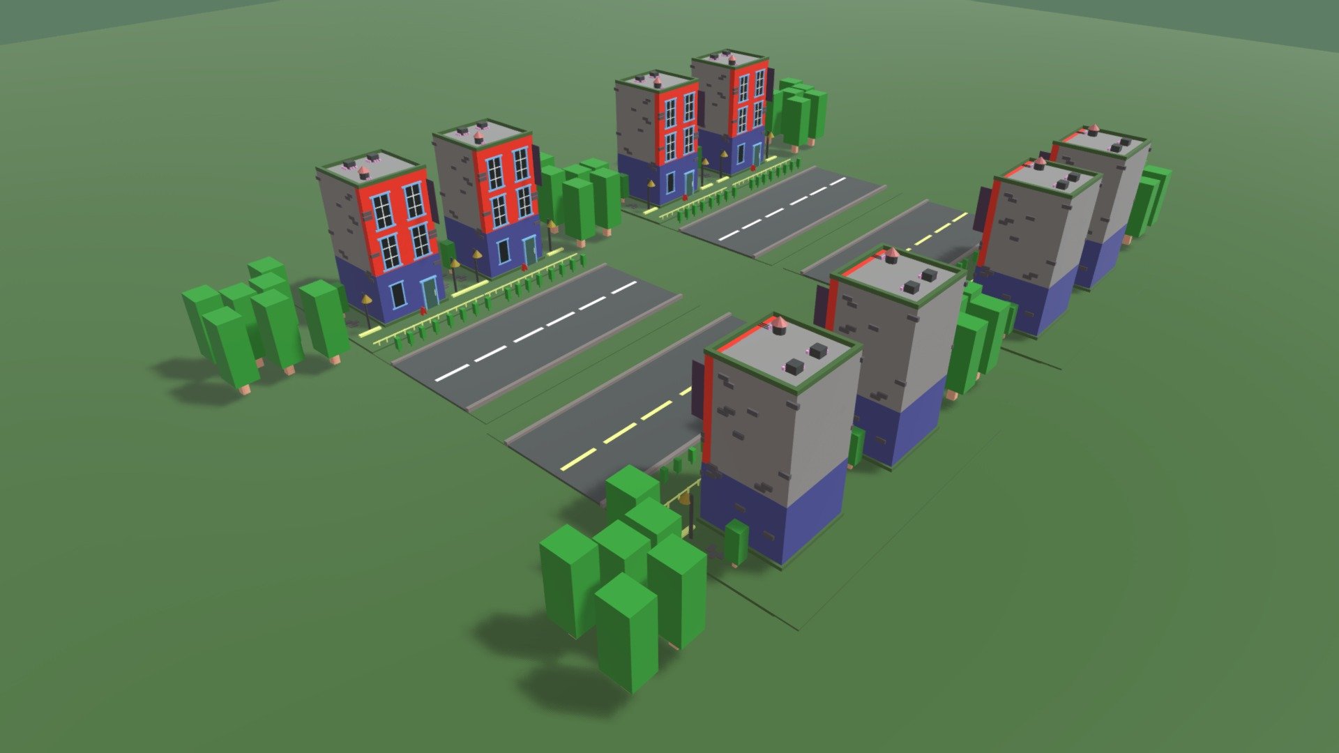 Low Poly Street V3 - Download Free 3D model by Aditya Graphical ...