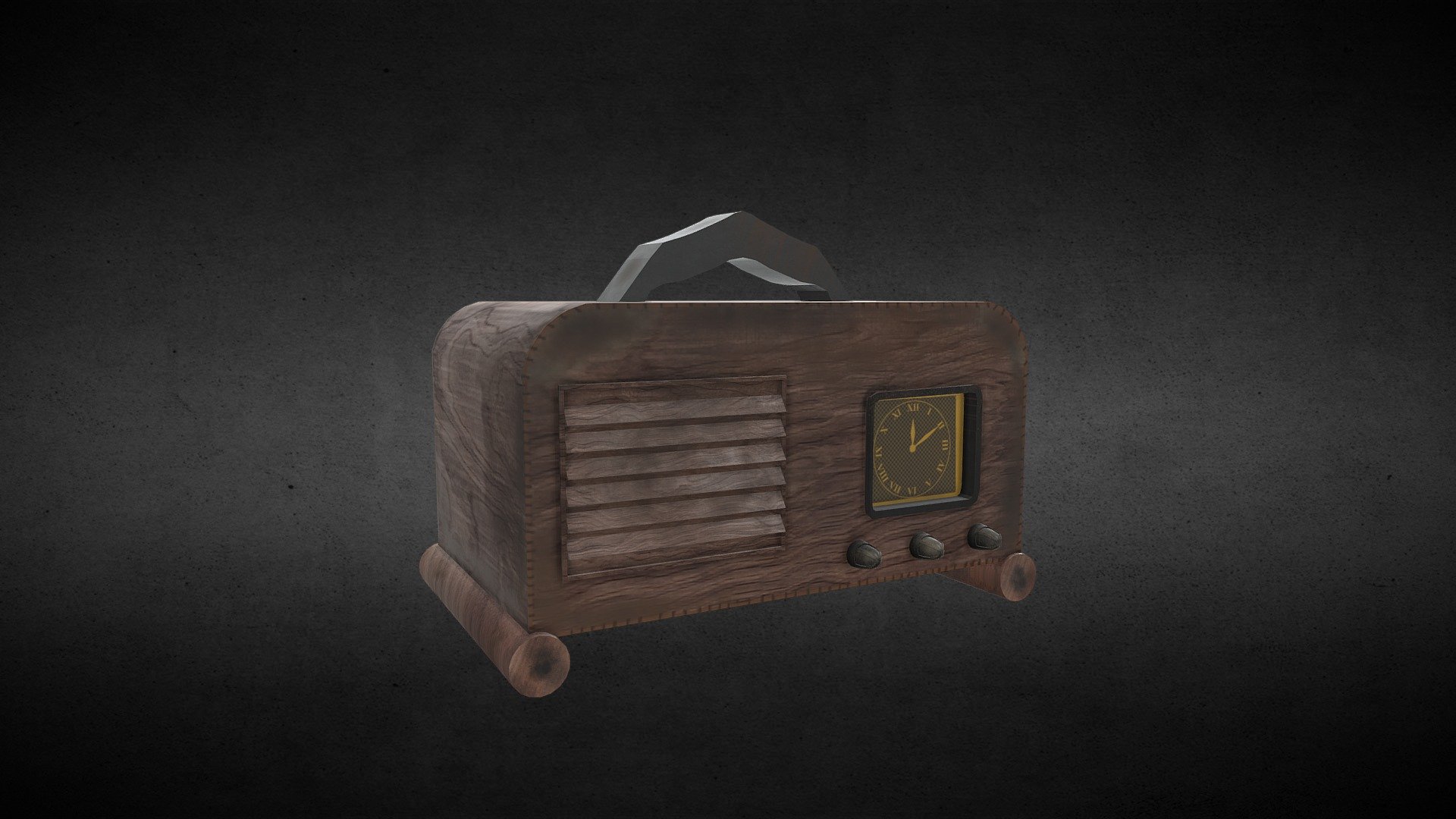 Old radio - 3D model by tdup17 [6a2d49d] - Sketchfab