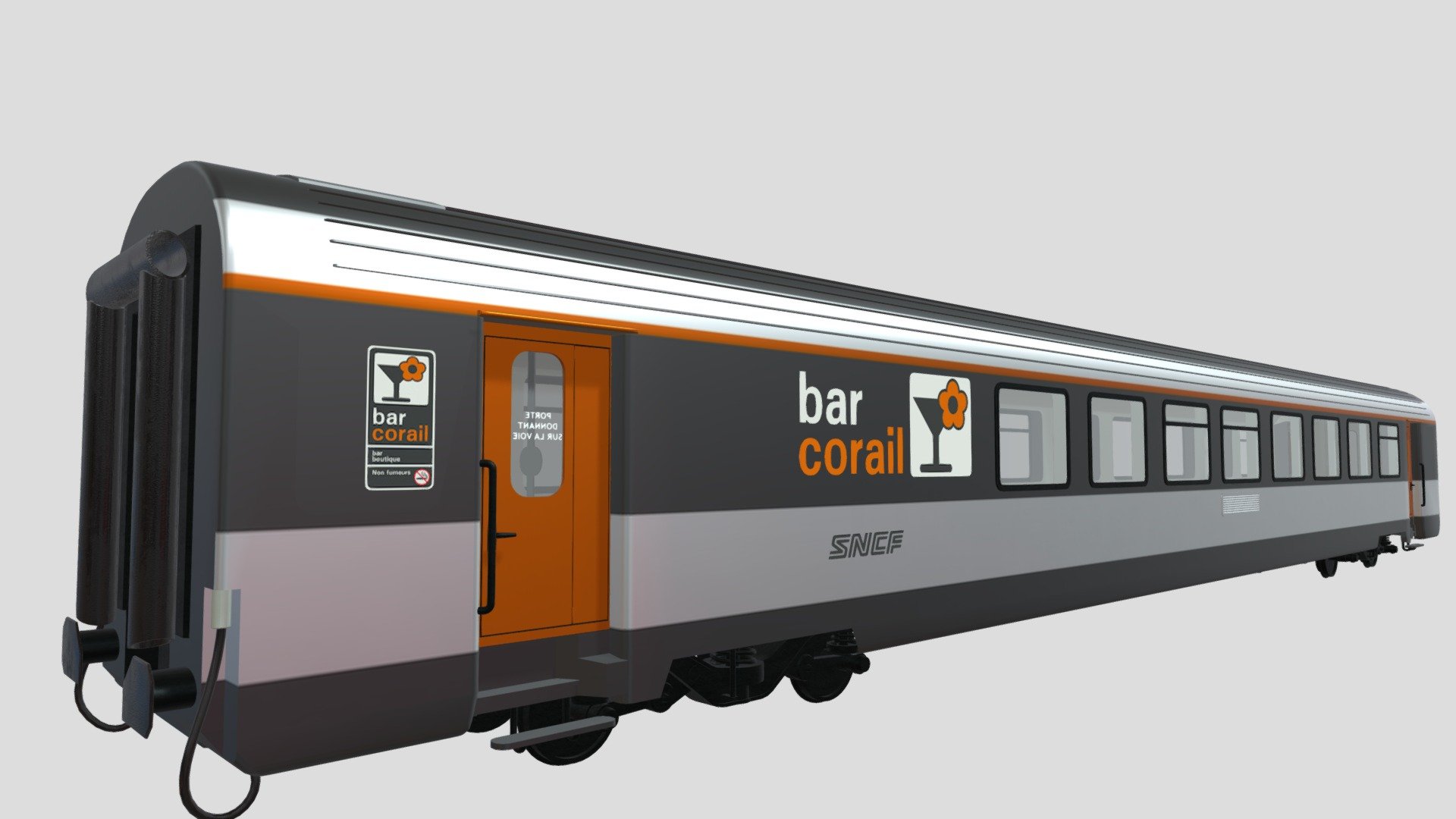 Voiture Corail - Bar VTU - 3D model by iPierre [6a303a5] - Sketchfab