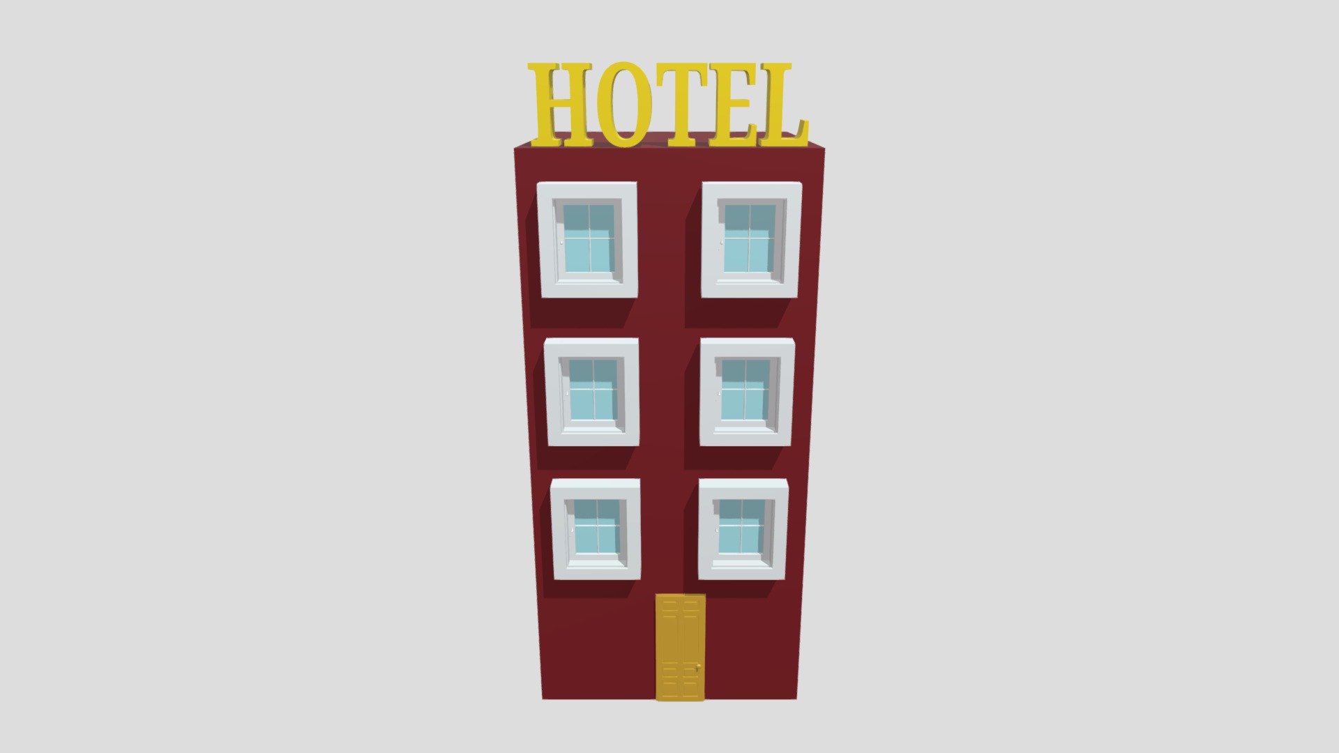 HOTEL - 3D model by alessialarossa9898 [6a30d68] - Sketchfab
