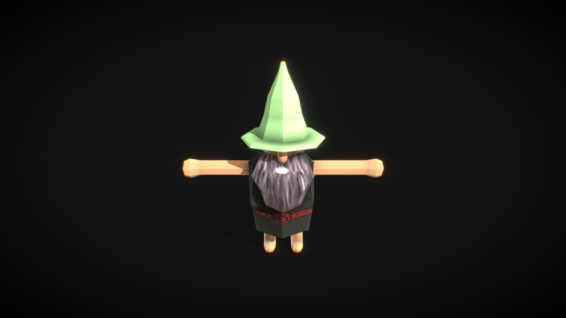 Wizard Low Poly - Download Free 3D model by Batou (@batou87) [6a3261b ...