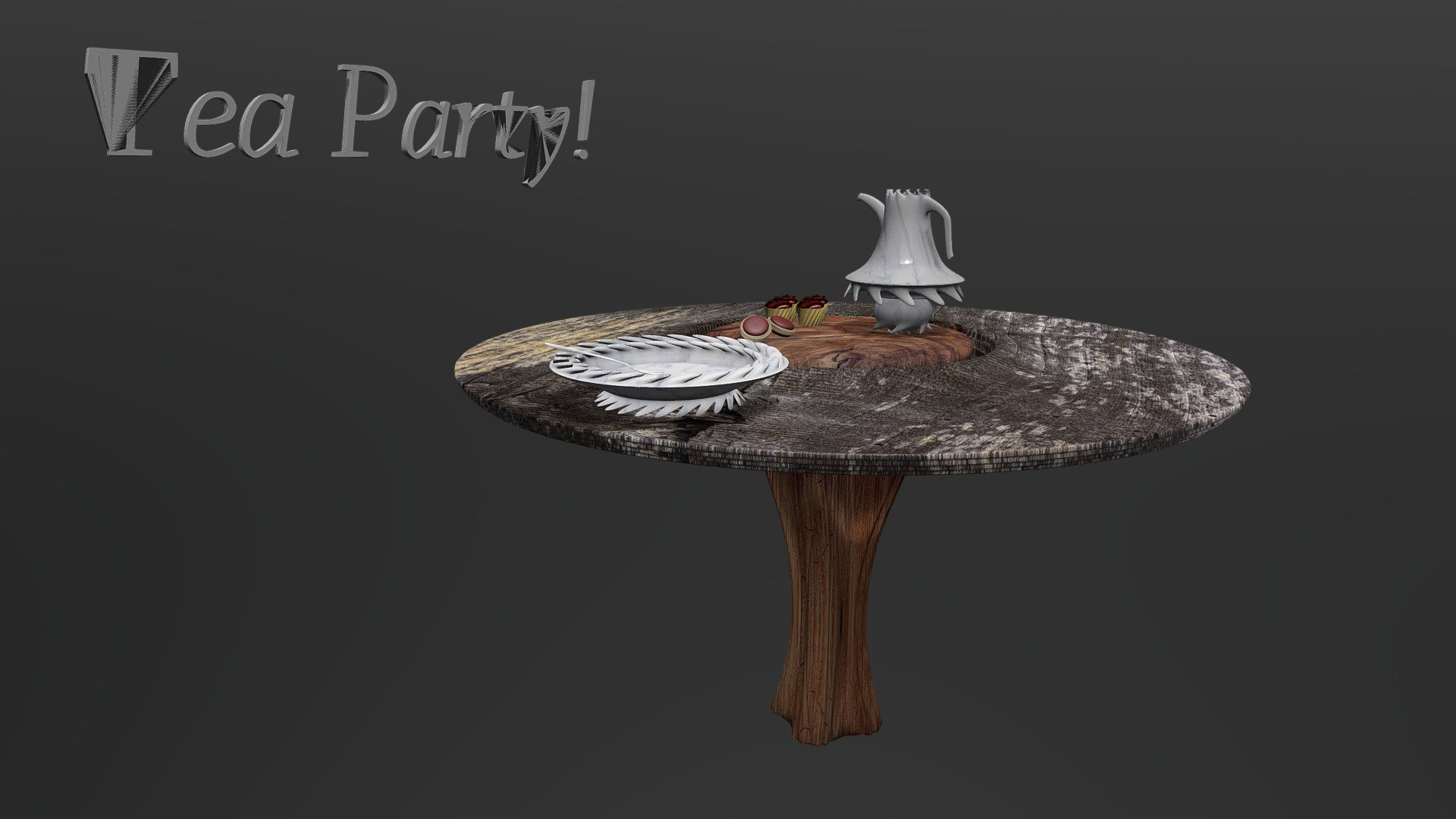 "Tea Party" Finished - 3D model by smashingpinkey [6a34940] - Sketchfab