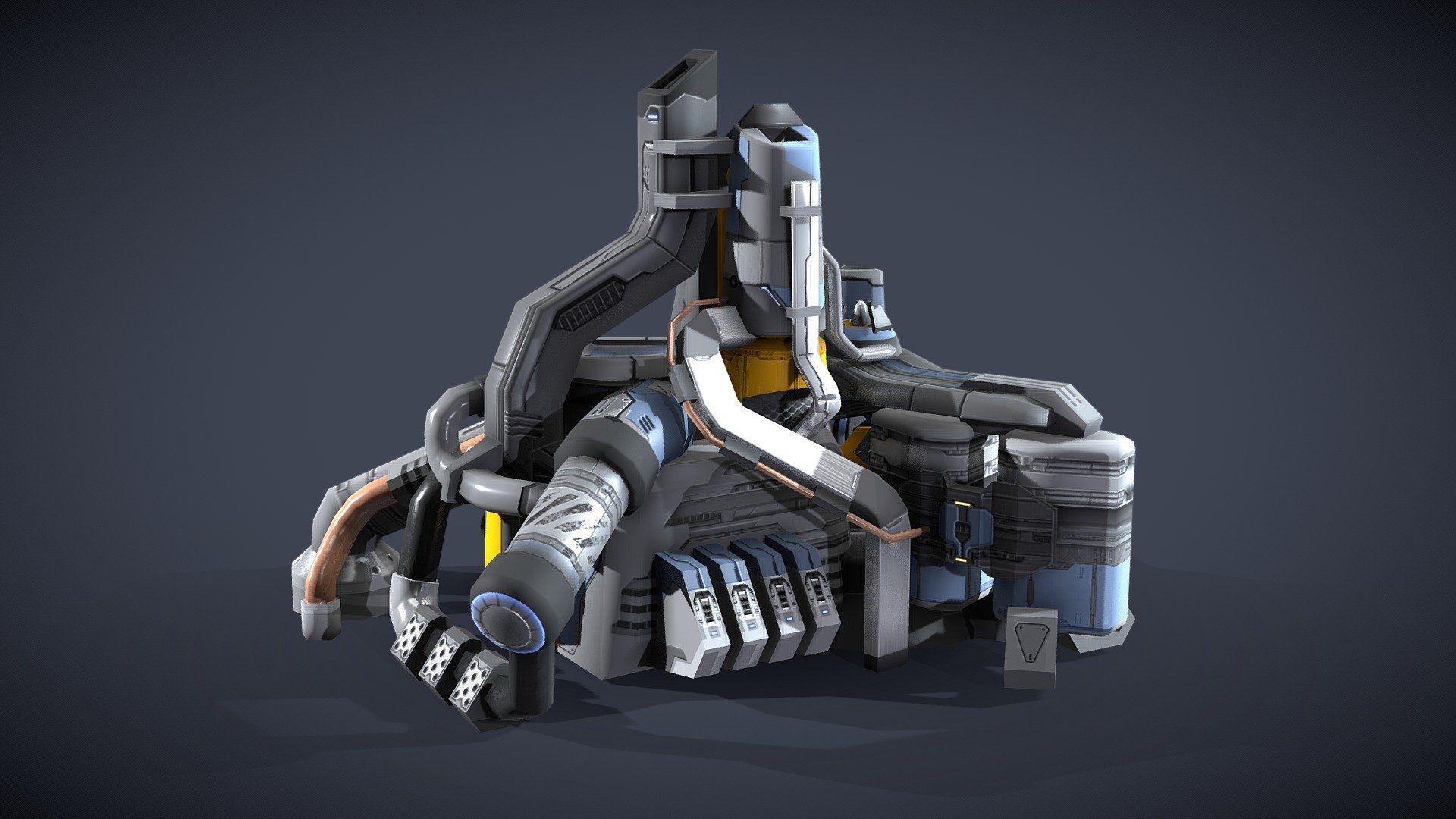 VR SciFi Building 01 - Animated - Buy Royalty Free 3D model by iggy ...