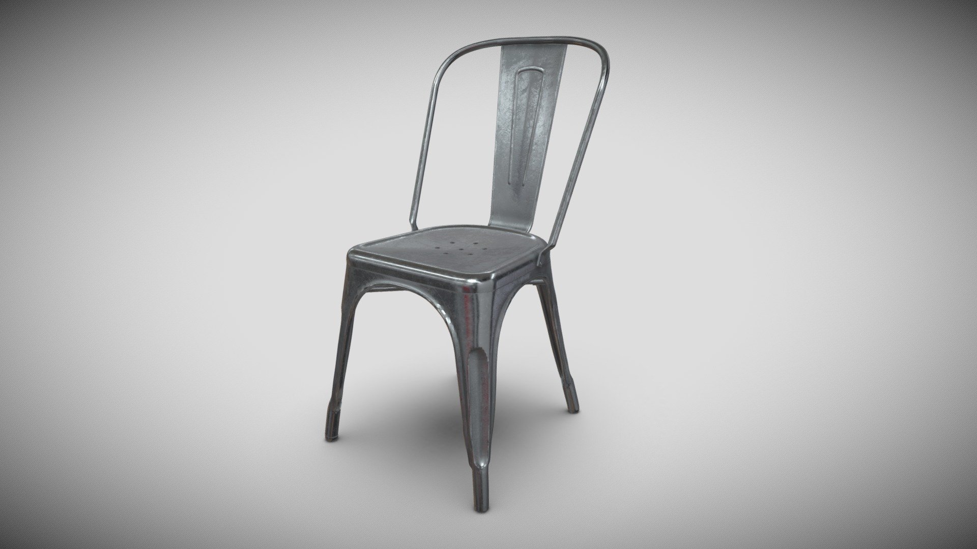Chaise A Tolix - 3D model by lampyre3d [6a37561] - Sketchfab