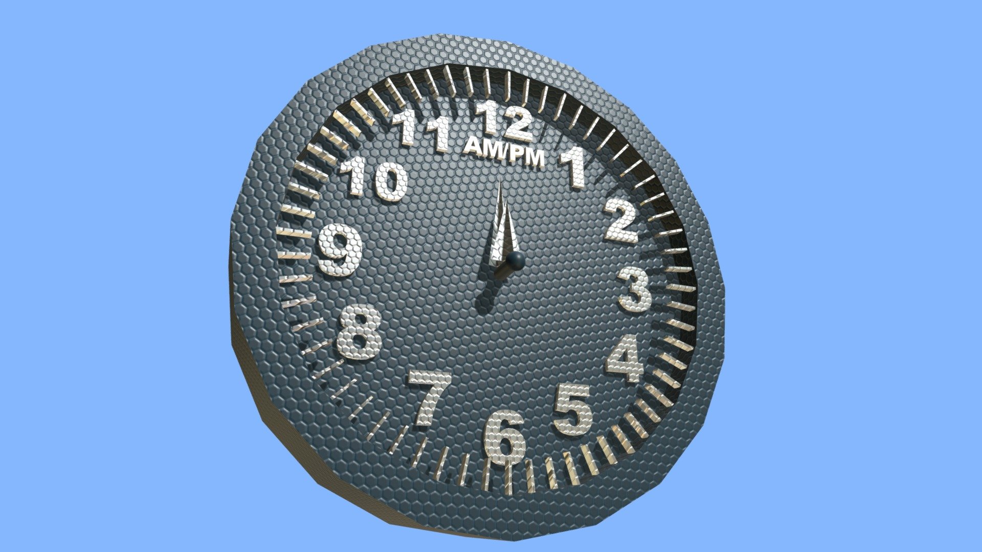 Modern Clock With Separate Minutes And Hours - Download Free 3D model ...