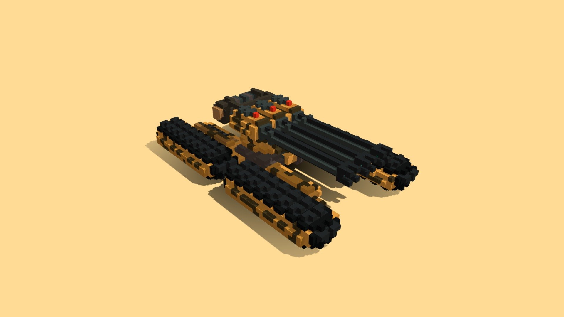 Yellow Quad Tank - 3D model by Tobalation [6a3b8d4] - Sketchfab