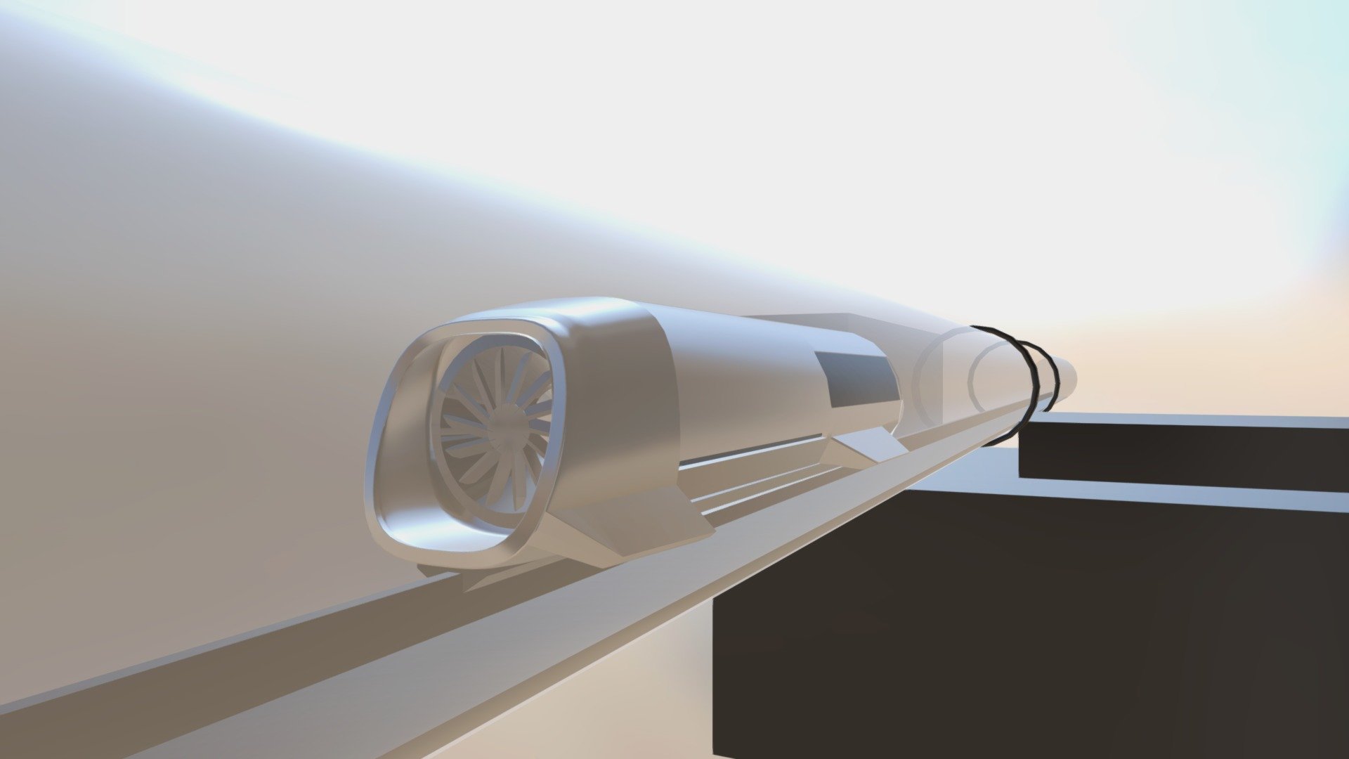 Hyperloop Animation Test - 3D model by benheymann [6a3dd13] - Sketchfab