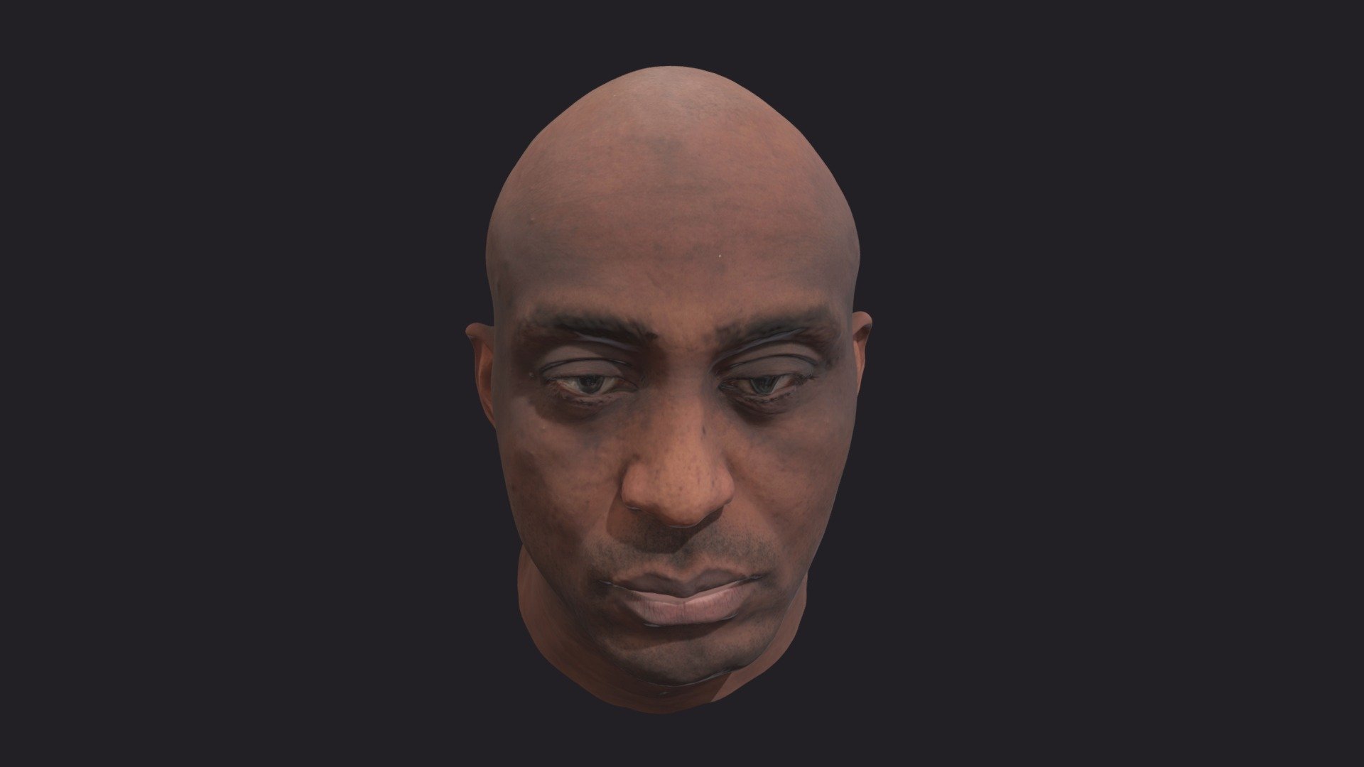 Black Skinny Male Head - 3D model by SA Anatomy (@saanatomy) [6a3e16a ...
