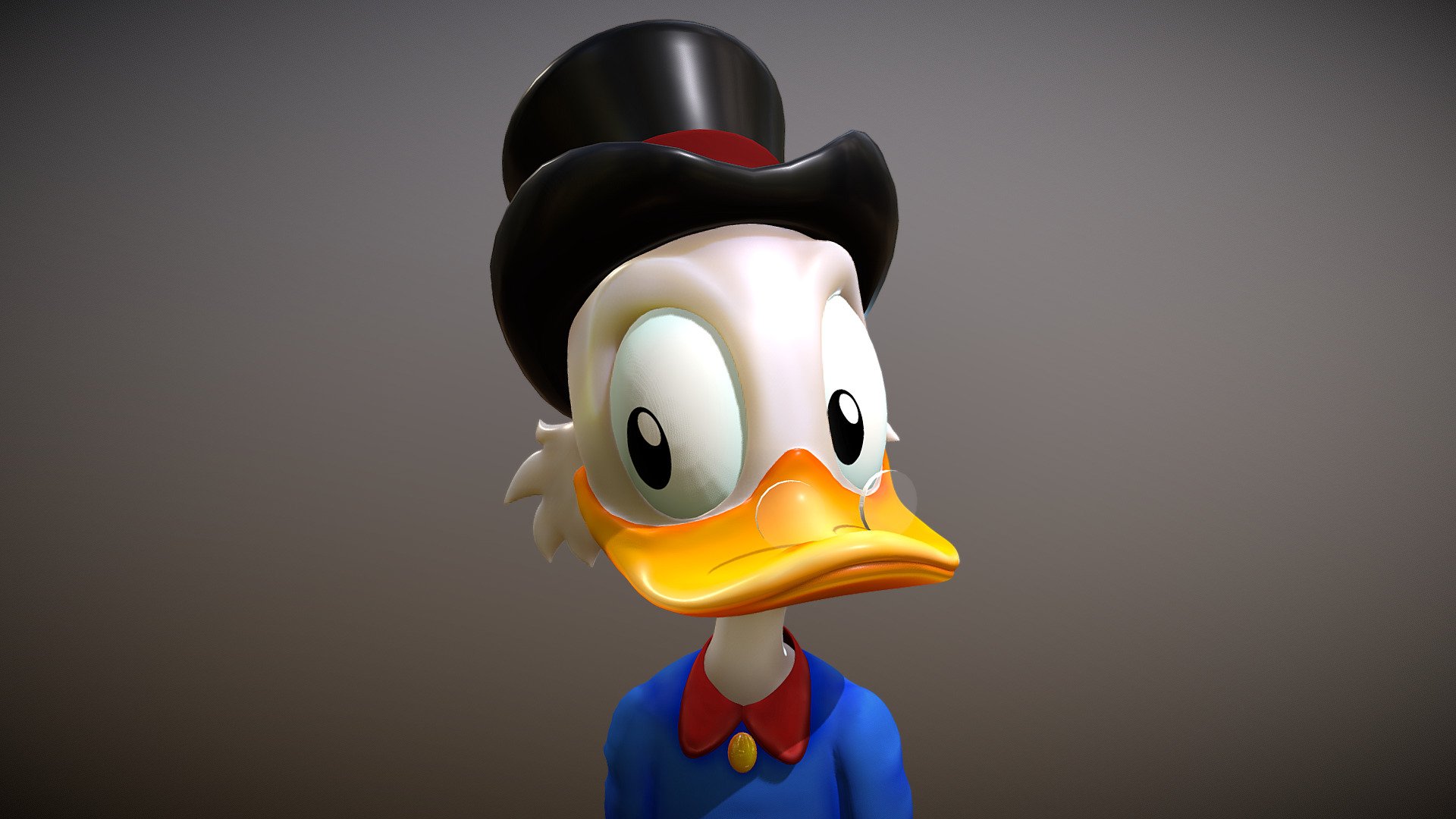 Uncle Scrooge - 3D model by gouresh [6a3f2b7] - Sketchfab