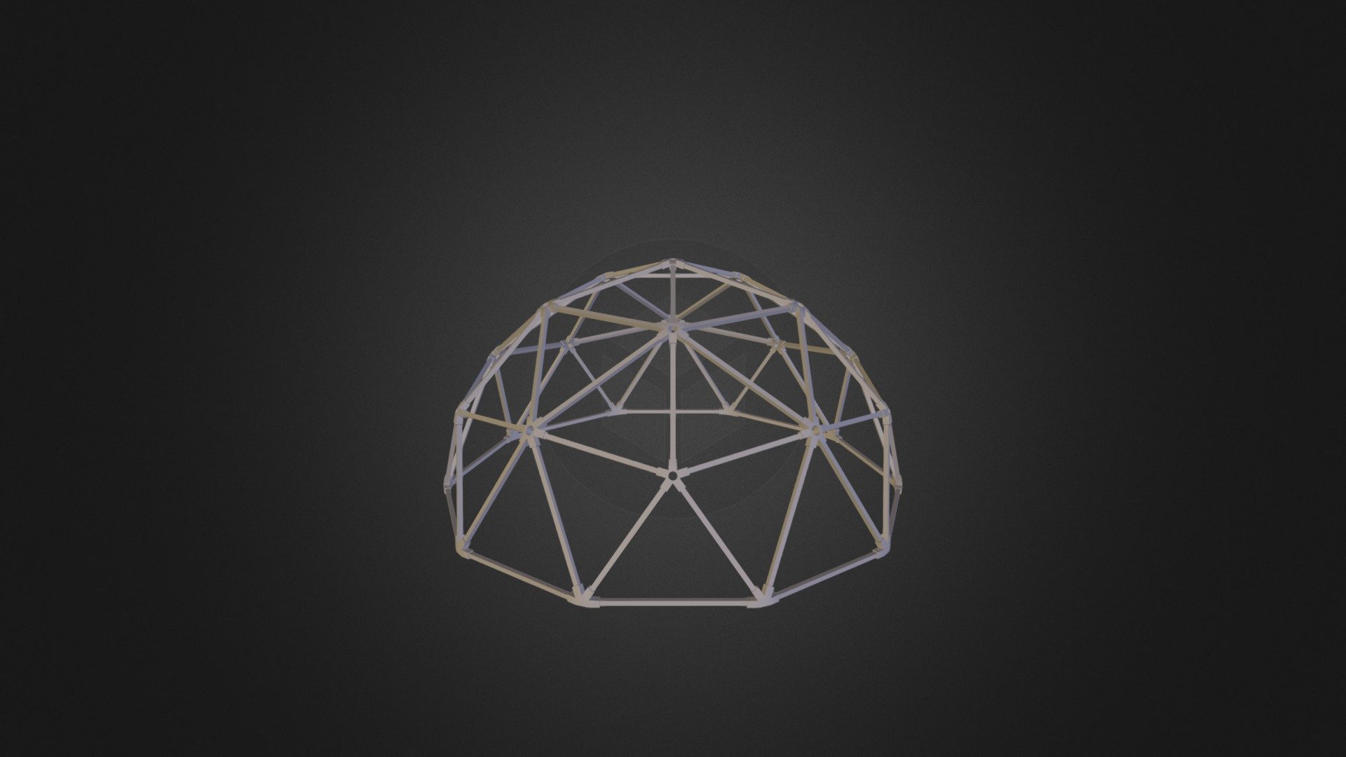 Geodesic Dome Full Assemble - 3D model by geodome [6a3fe15] - Sketchfab
