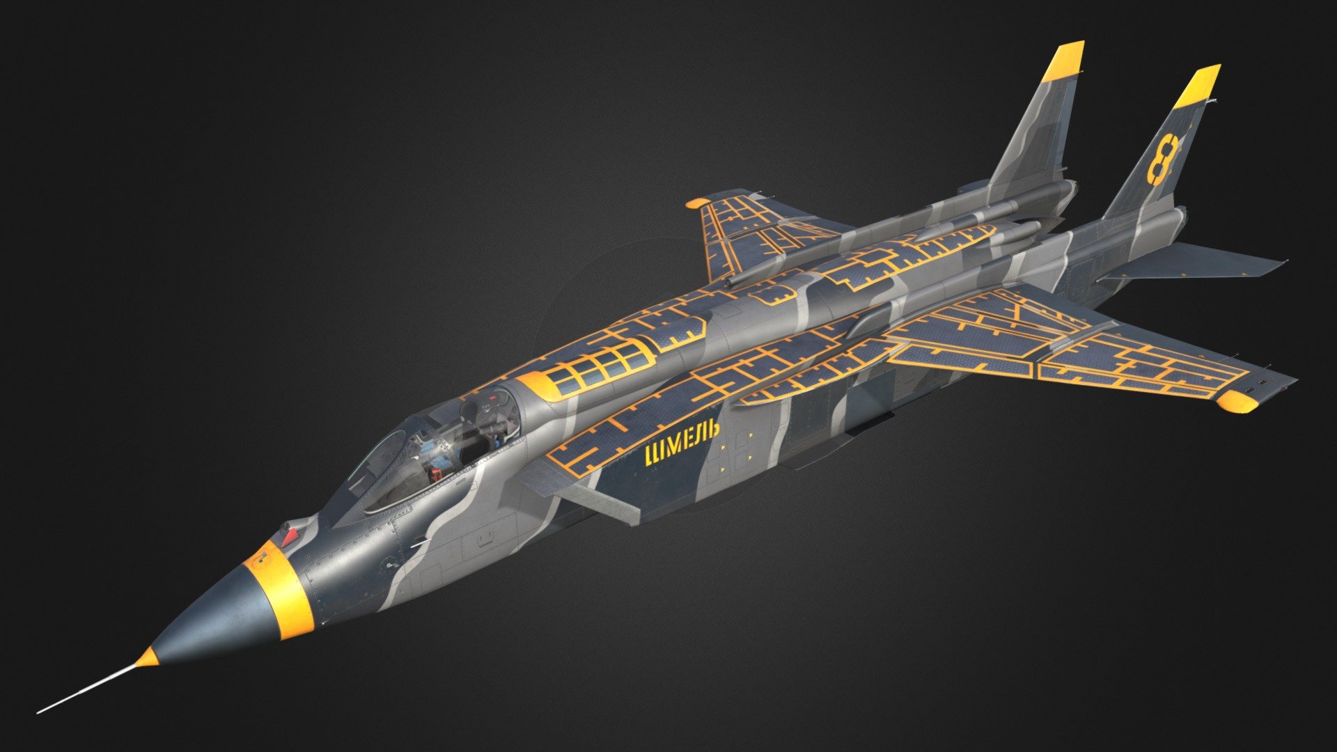 Yak-141 "Bumblebee" - 3D model by Yusup K. (@Kulduev) [6a43467] - Sketchfab