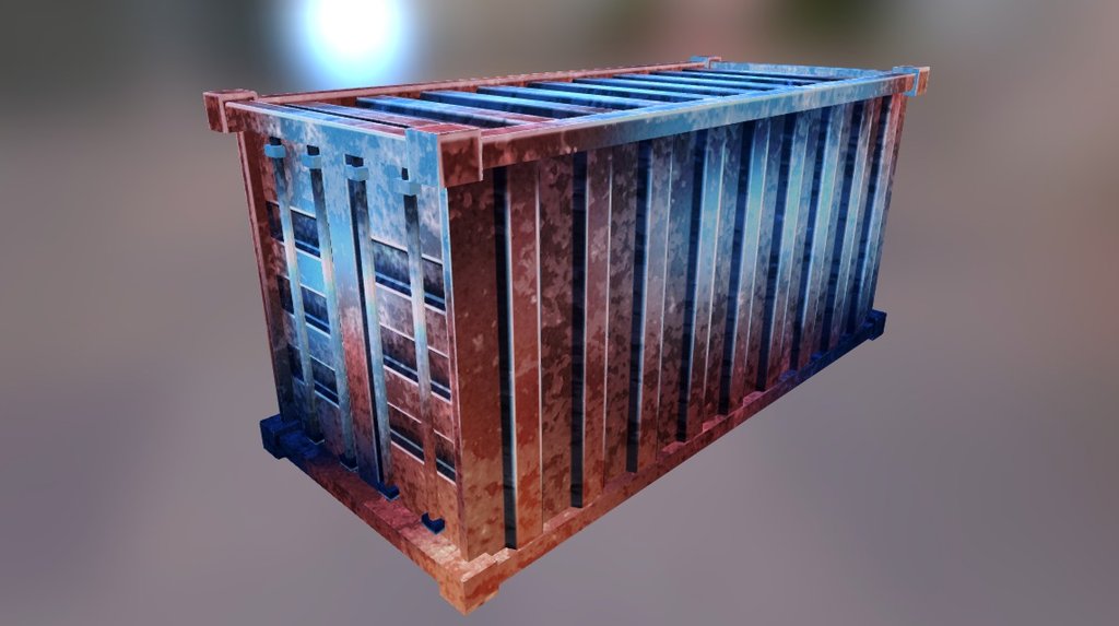 Cargo Container- Damaged - 3D model by Grace Benson (@grace_benson ...