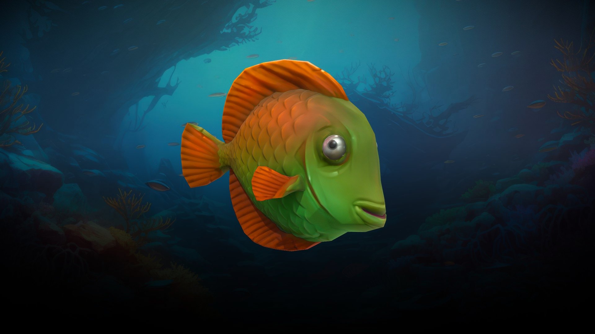 Stylized Cyrtocara Fish - 3D model by N-hance Studio (@Malice6731 ...
