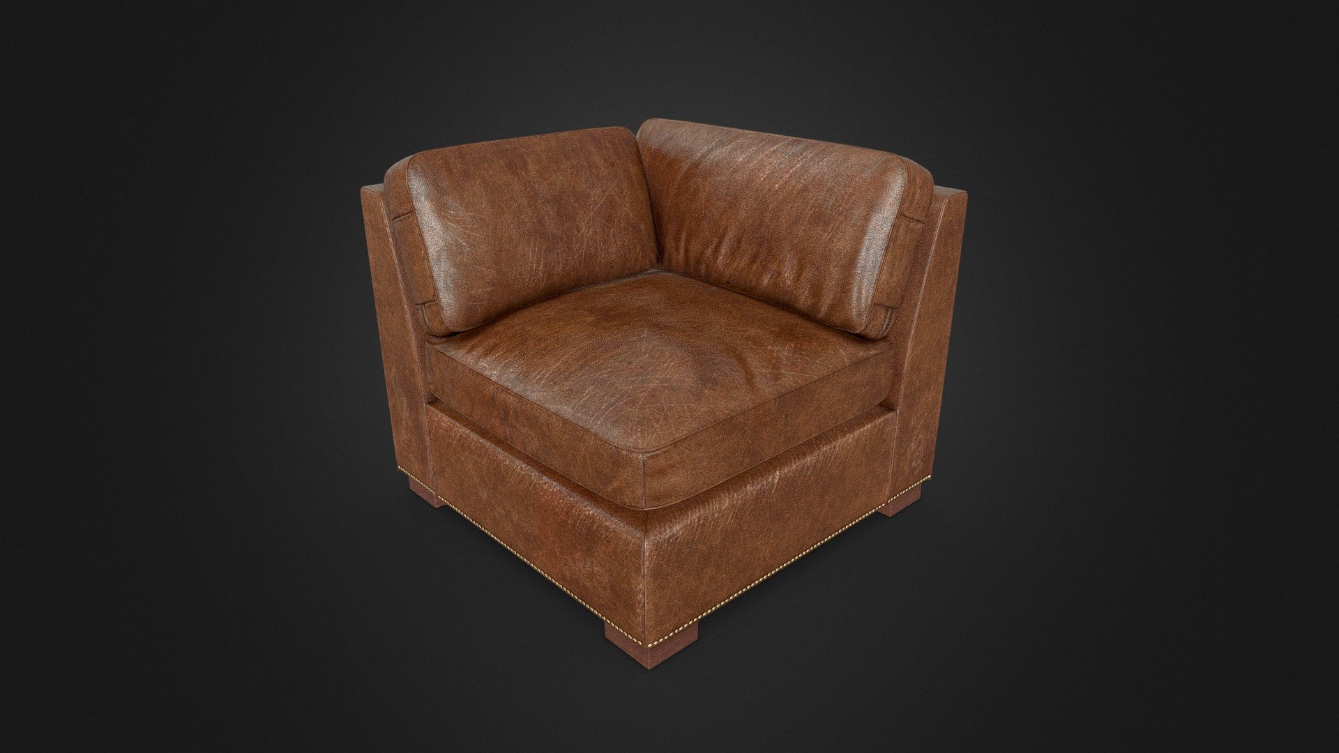 Collins Leather Corner Chair - 3D model by red-polygon [6a46c13 ...