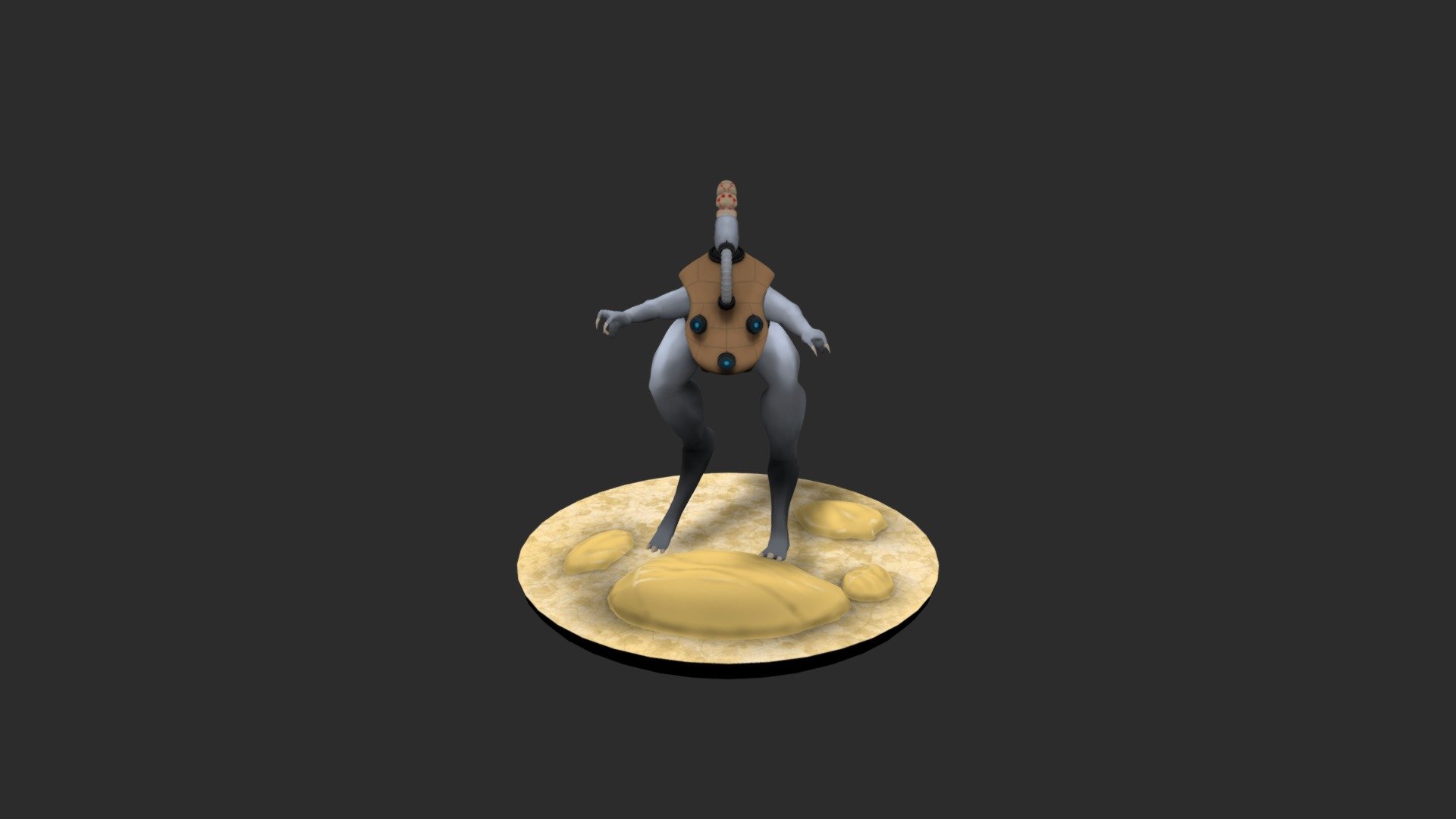 Alien Character Hand Painted - 3D model by BenFiction [6a4a880] - Sketchfab