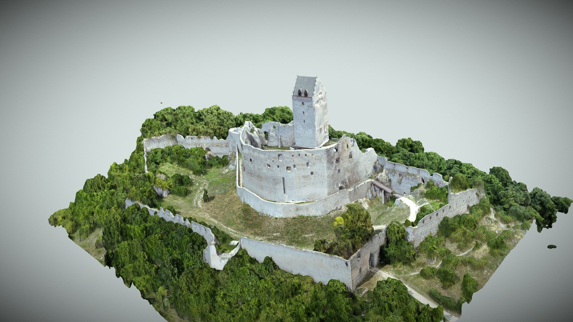 Topolciansky hrad I. (Topolcany Castle) - 3D model by mifo7897 [6a4b589 ...