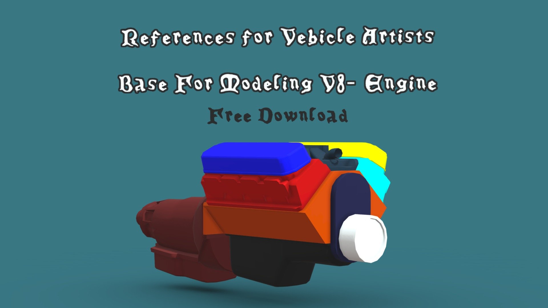 V8 Engine Base For Modeling - Download Free 3D model by Jorma Rysky ...