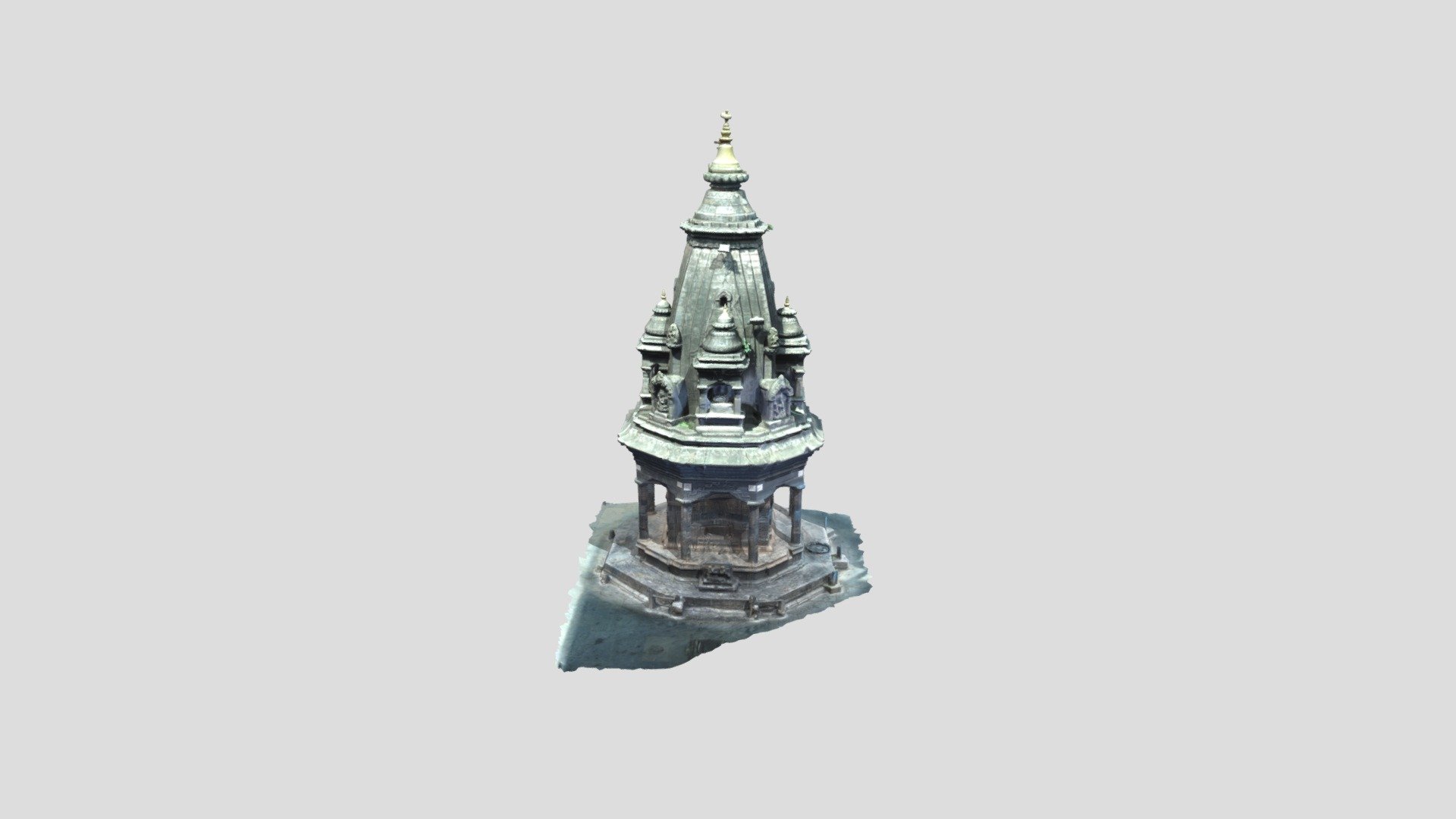 Mahabodhi temple in Chobhar, Kirtipur - Download Free 3D model by ...