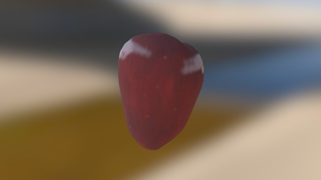 Apple Low Res - 3D model by lpops [6a501ee] - Sketchfab