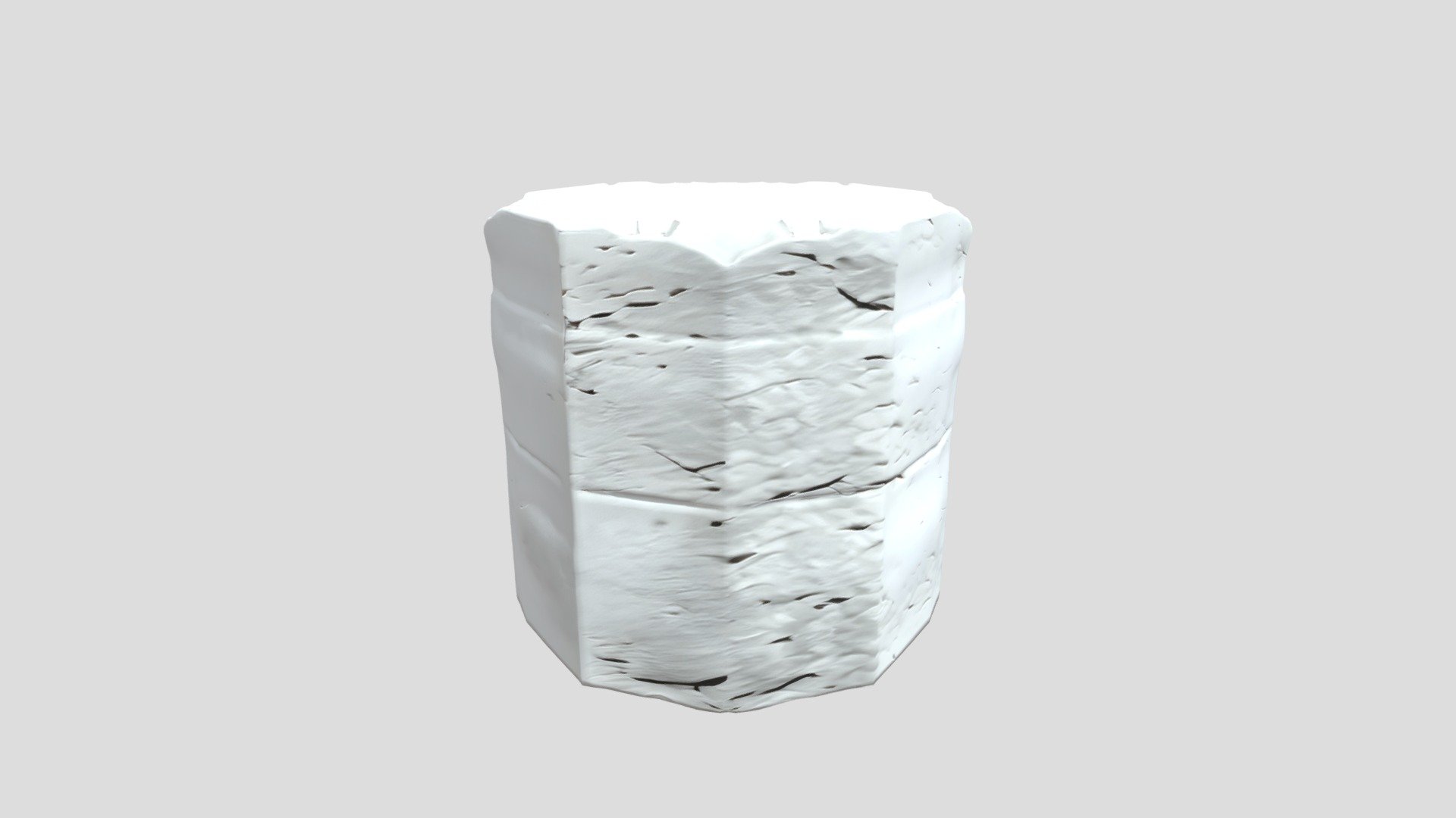 irregular white stone block - 3D model by Hammad Abdullah ...