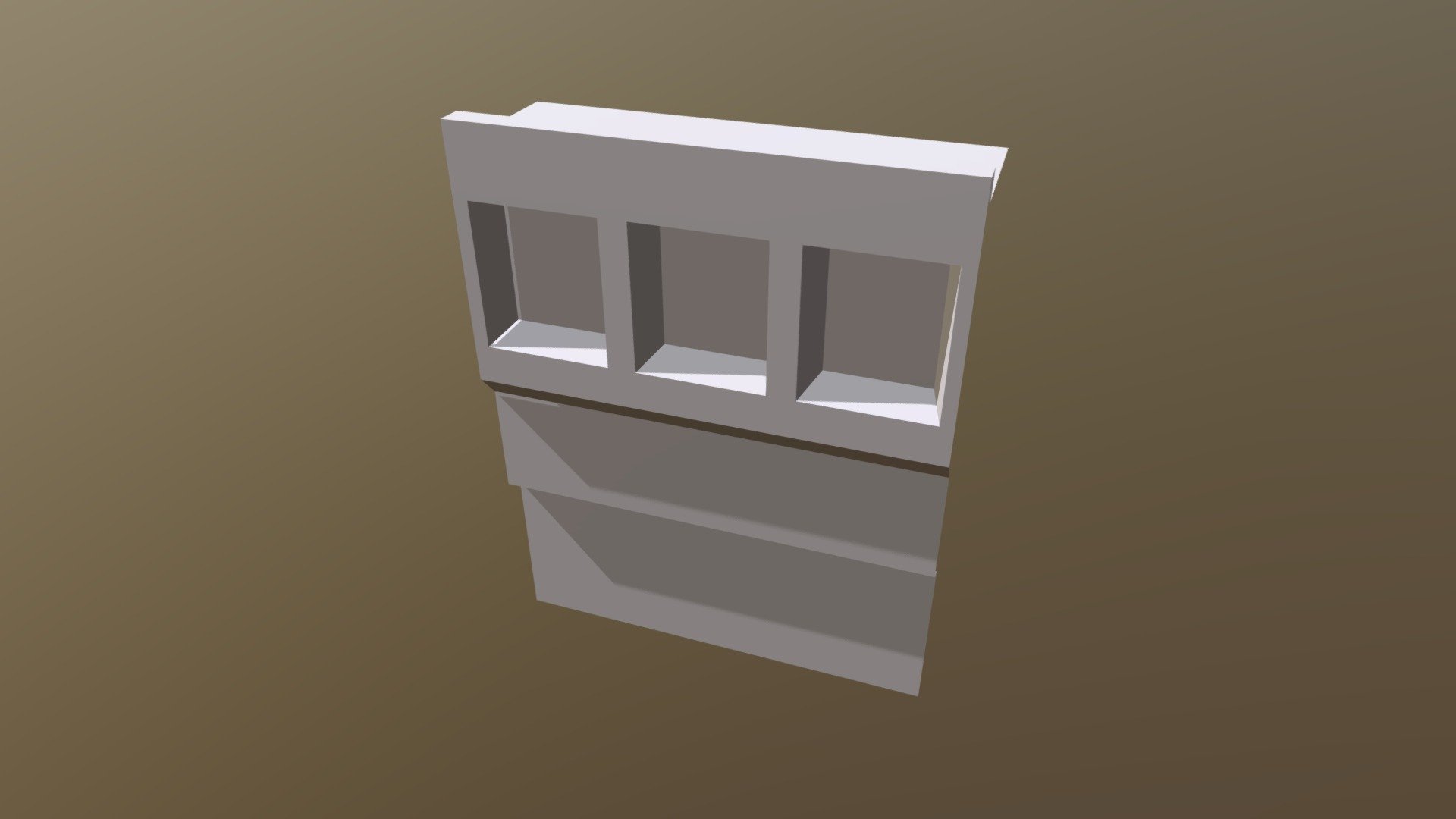 Wall With 3 Segments - 3D model by arjank [6a51839] - Sketchfab