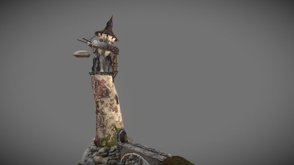 Broken Tower - 3D model by John Jedlick (@jjedlick) [6a5207b] - Sketchfab