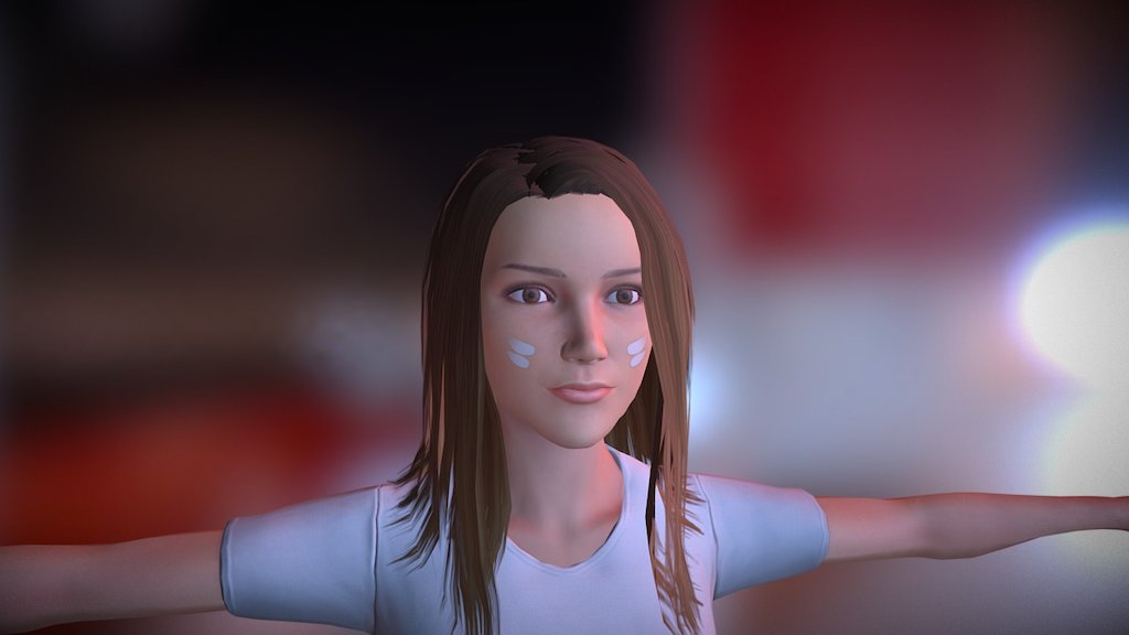 Secret girl - 3D model by yanufriev [6a52b10] - Sketchfab