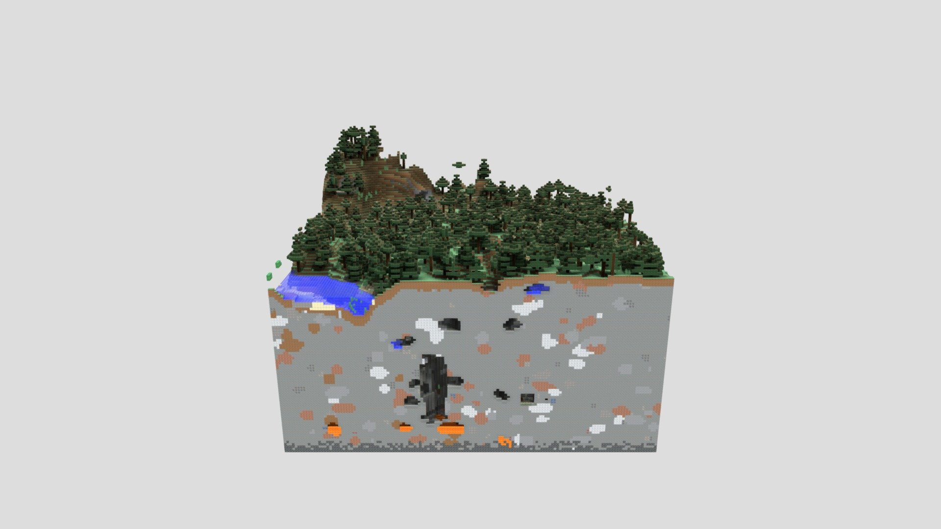 Minecraft - Forest - Download Free 3D model by Apogee (@rbuggie09 ...