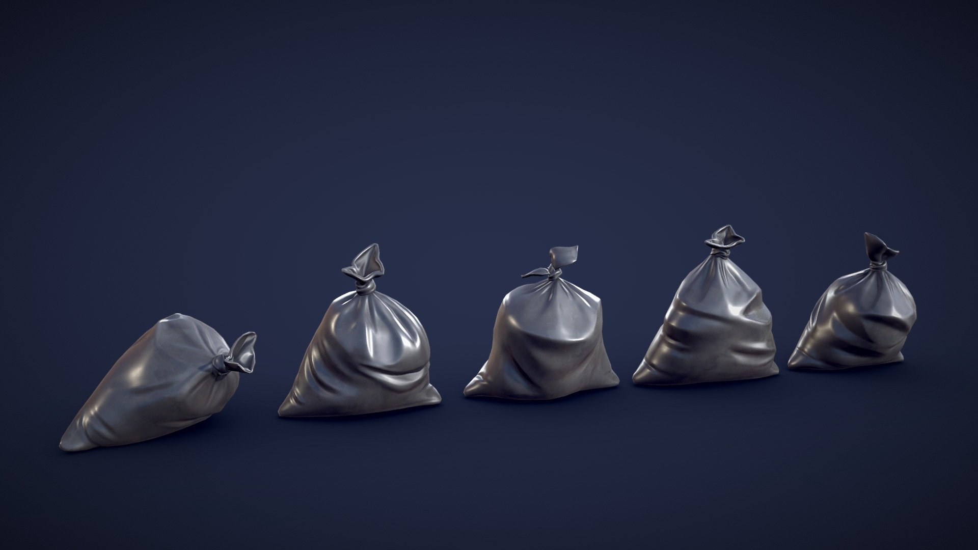 Stylized Trash Garbage Bags - Low Poly - Buy Royalty Free 3D model by ...
