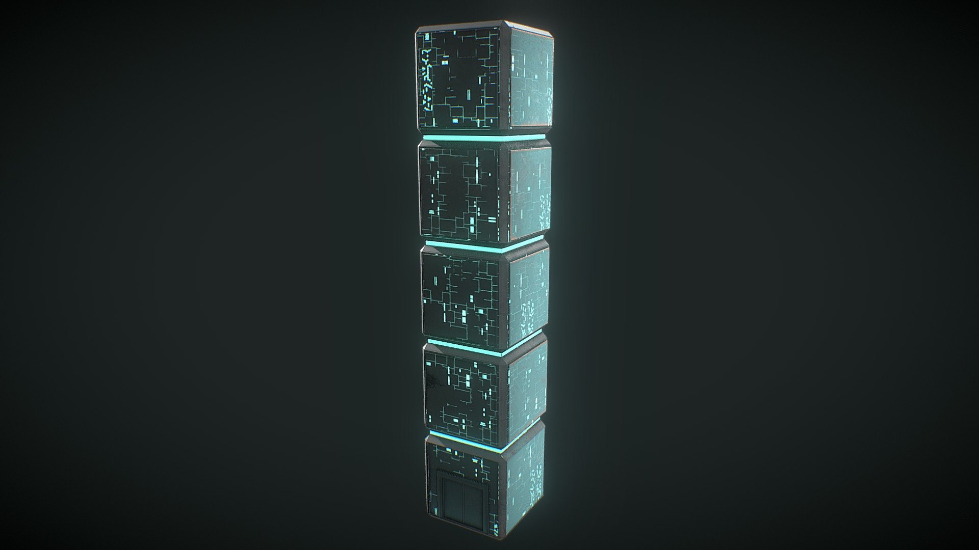 Cyberpunk Scifi City Building - 3D model by Zoe Eden Jarvis ...