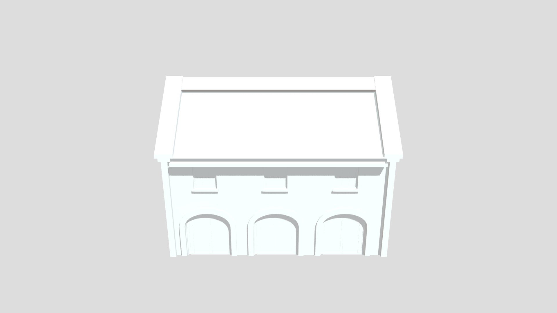 Two Story Building - Download Free 3D model by MackenzieH [6a587ff ...