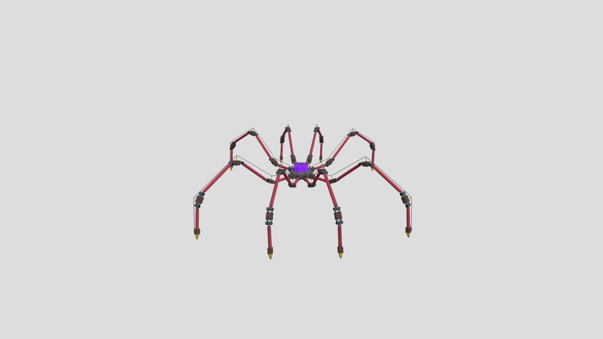 Spider fully rigged - 3D model by President1990 [6a5a988] - Sketchfab