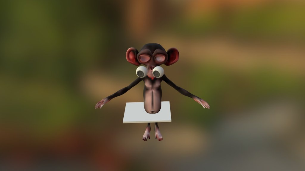 444 The Monkey - 3D model by cynthia_lysette [6a5a996] - Sketchfab