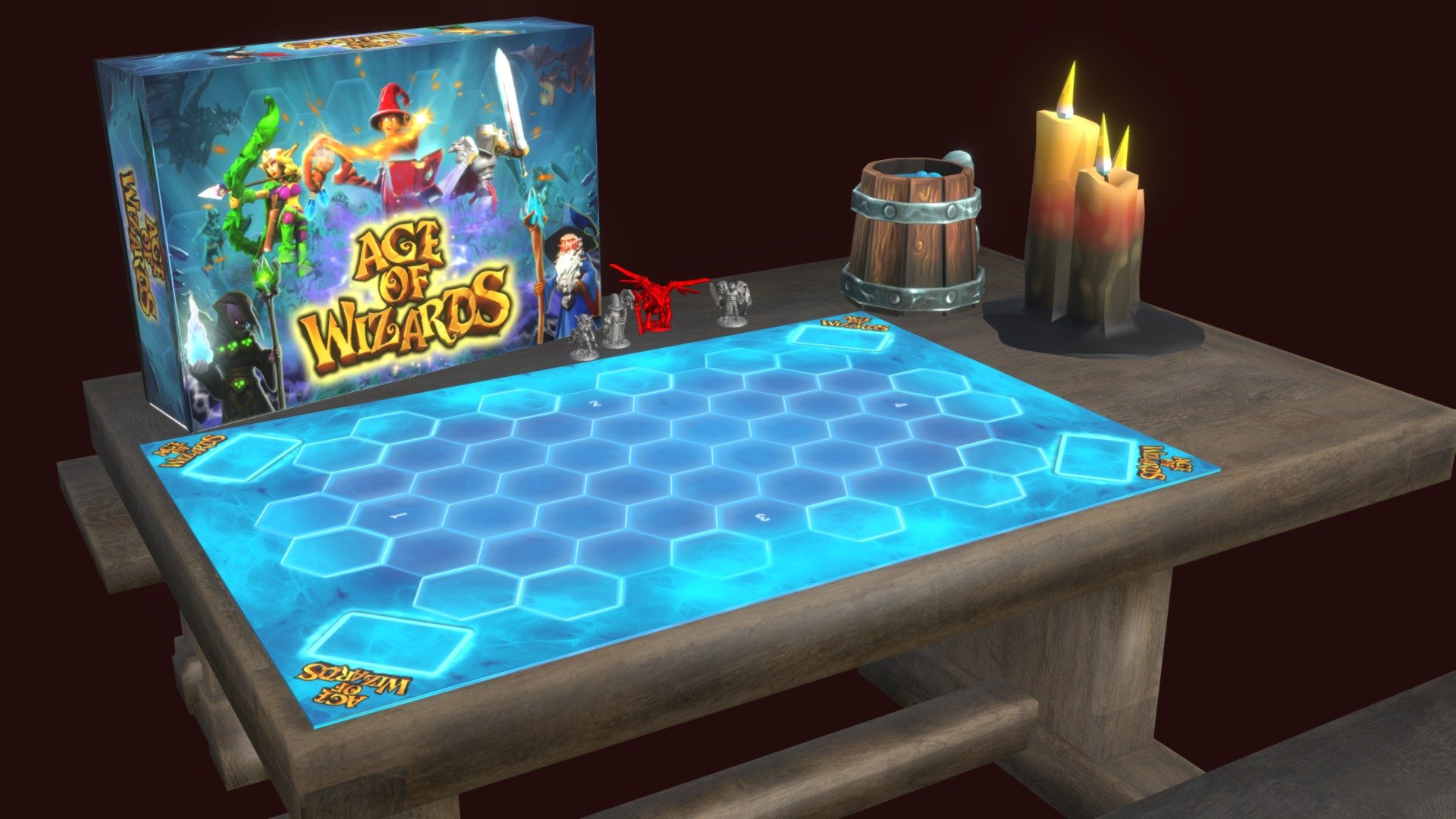 Age of Wizards Board Game - 3D model by Sakis Otravez Gaitanos ...