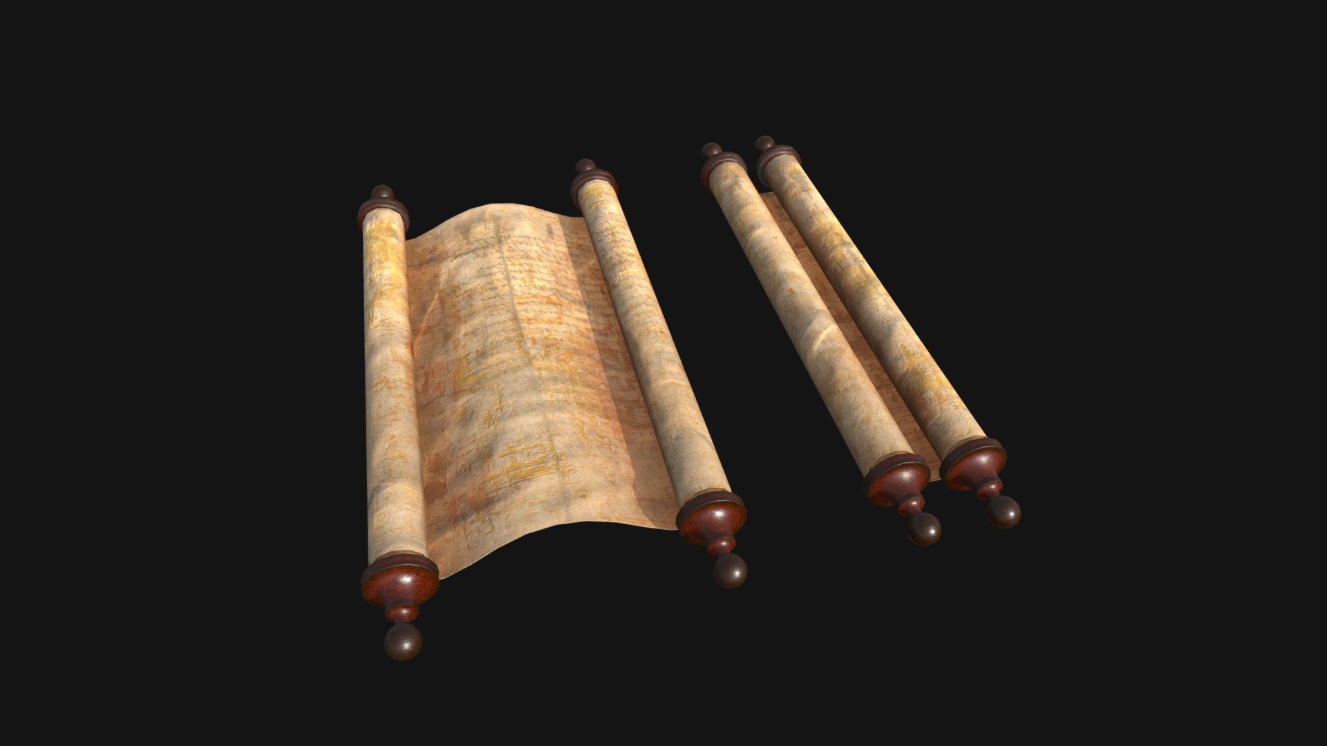 Old Medieval Scrolls - Buy Royalty Free 3D model by Clockwork Creations ...