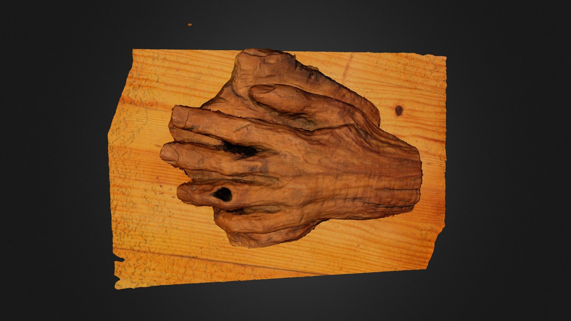 Wooden Hand - 3D model by stormrom (@RomainMeunier) [6a61689] - Sketchfab