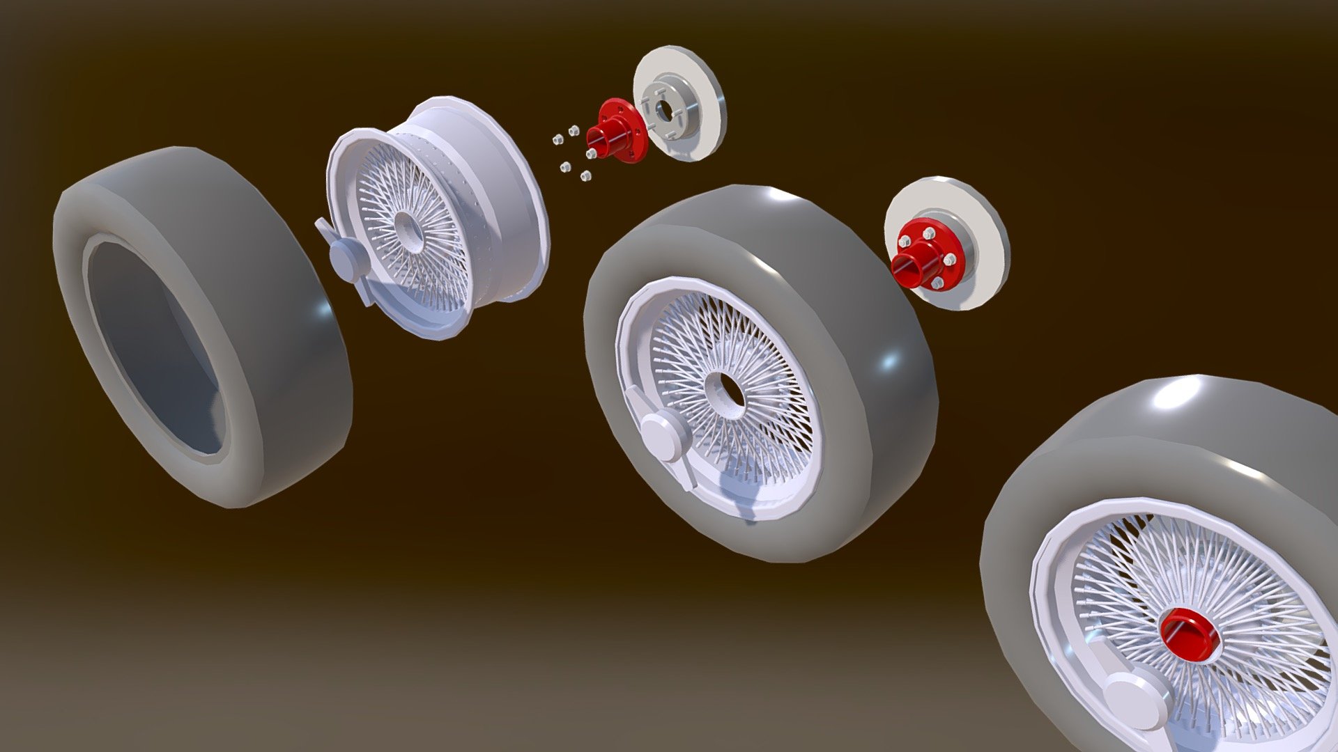 Wire Wheels - Download Free 3D model by tbob [6a6635b] - Sketchfab