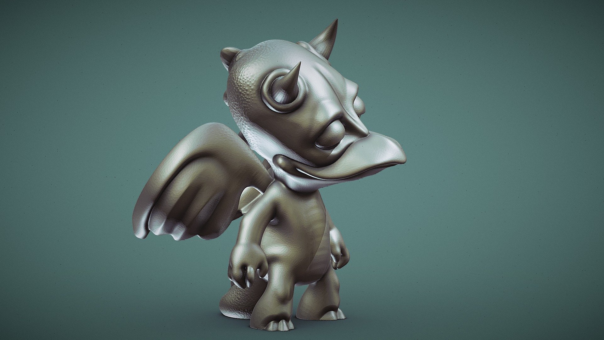 Pato-dragon - 3D model by sasatete [6a67d45] - Sketchfab