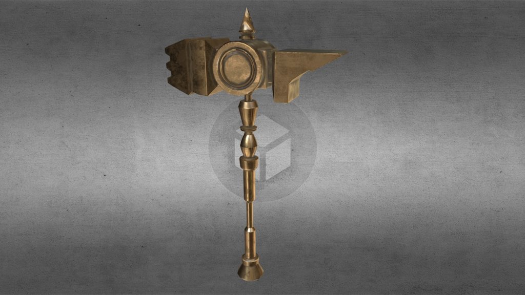 Hammer Normal Mapped with a basic texture - 3D model by tfarrstudent ...